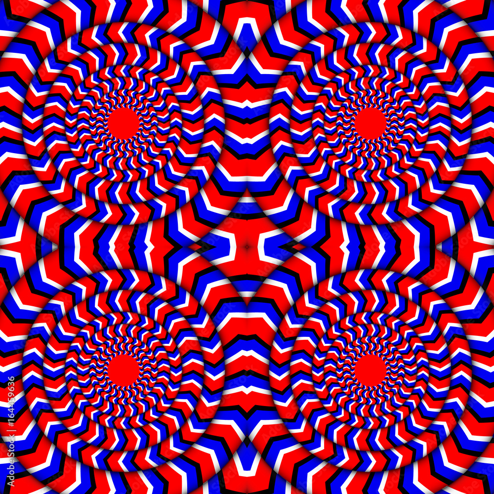 Hypnotic Of Rotation. Perpetual Rotation Illusion. Background With ...