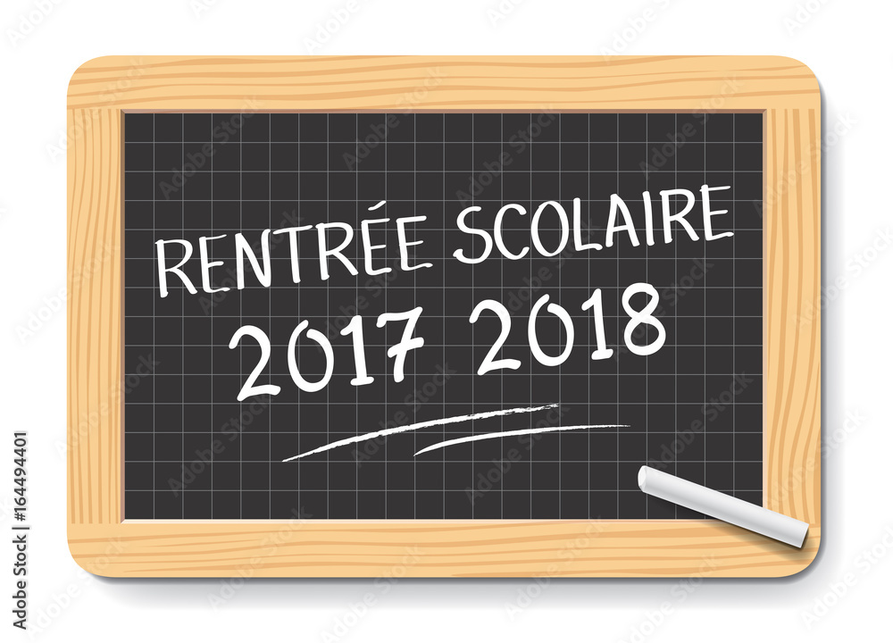 RENTRÉE SCOLAIRE 2017 2018 Stock Vector | Adobe Stock