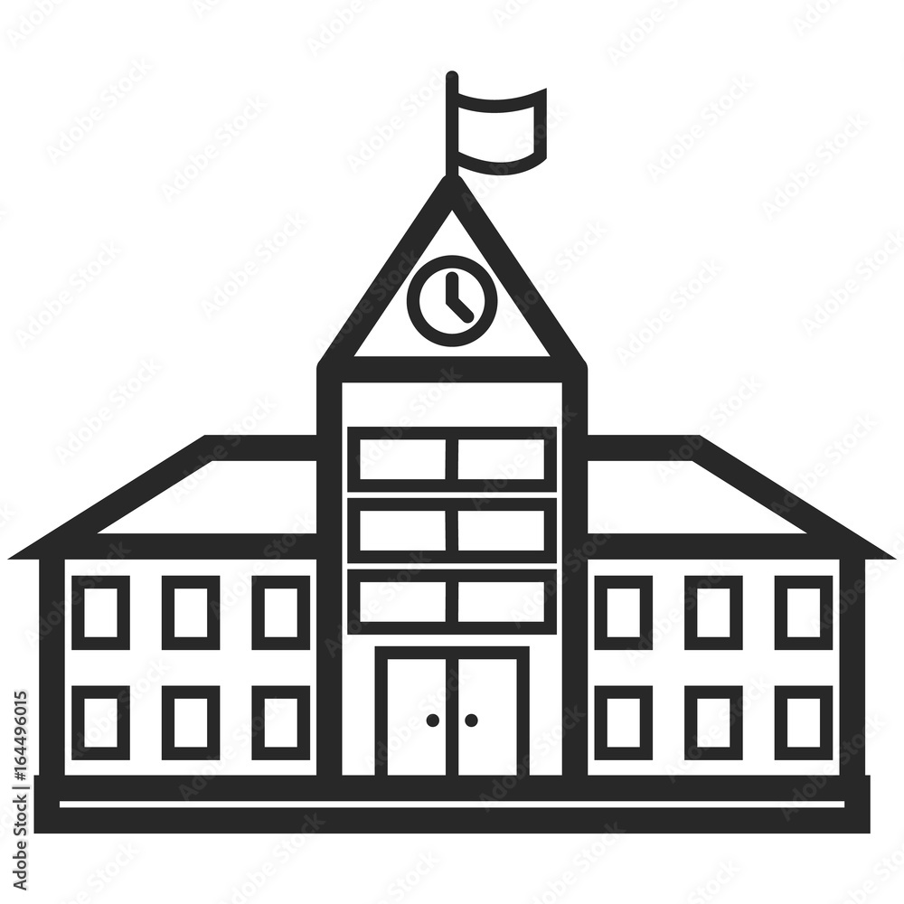 Icon School Clip Art