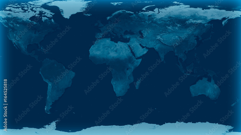 World map with Blue glow color : Elements of this image furnished by ...