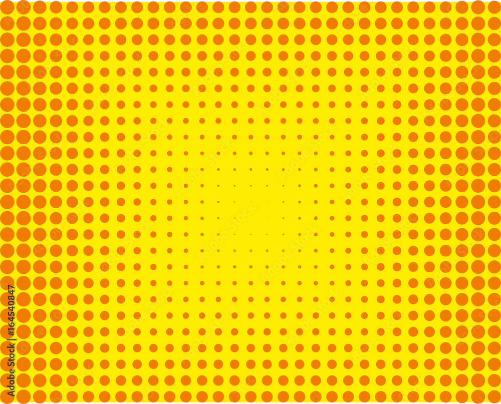 Cartoon pattern with circles, dots Halftone dotted background. Pop art ...