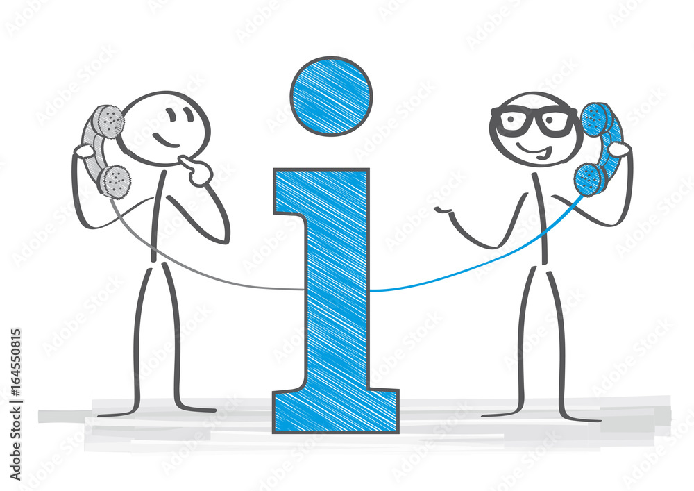 Telefonauskunft und Beratung - Kunde informiert sich bei der Service ...