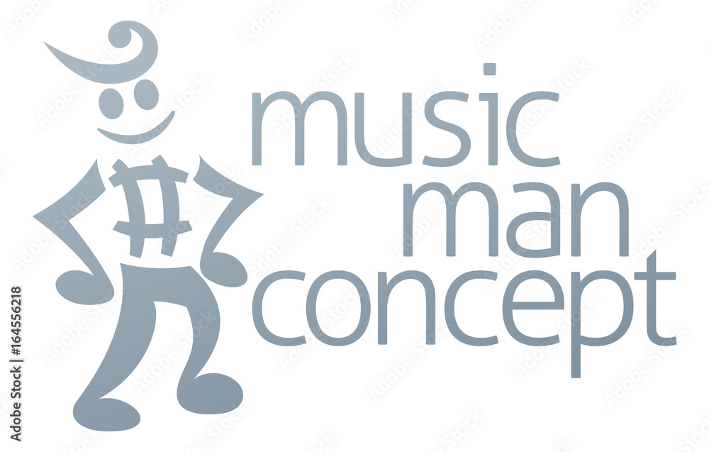 Musical Note Mascot Stock Vector | Adobe Stock
