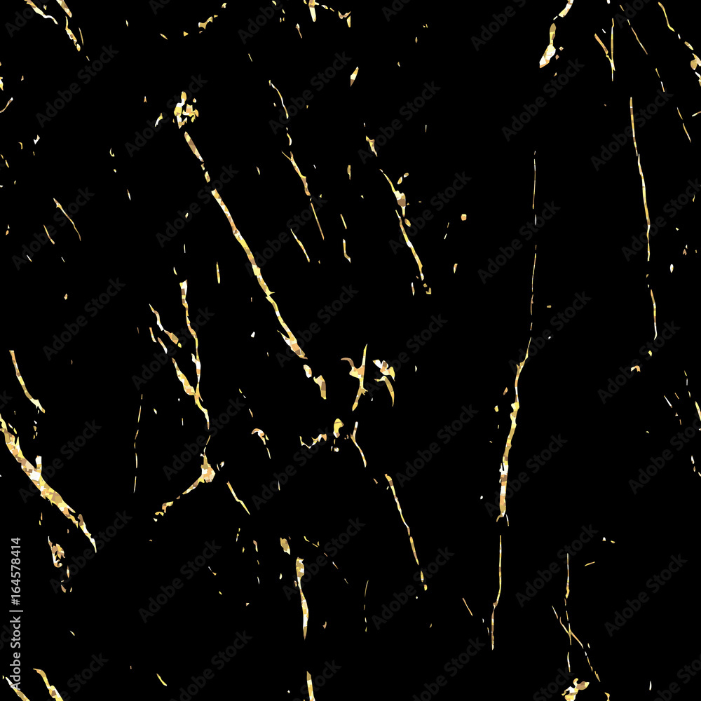 Seamless pattern. Marble texture with cracked gold foil. Patina. The ...
