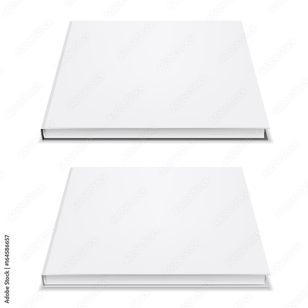 Blank book mockup. Empty cover for your design presentation. Realistic ...