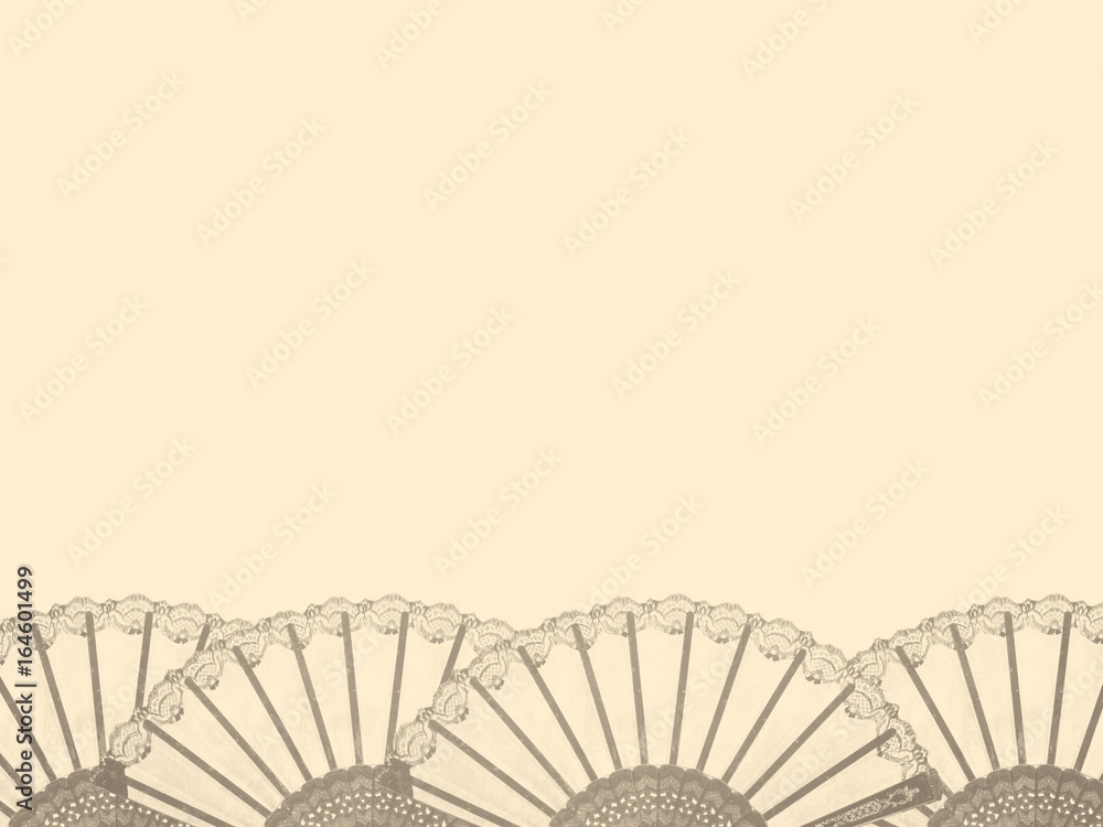 Hand Fan Abstract Frame Border Background Stock Photo | Adobe Stock