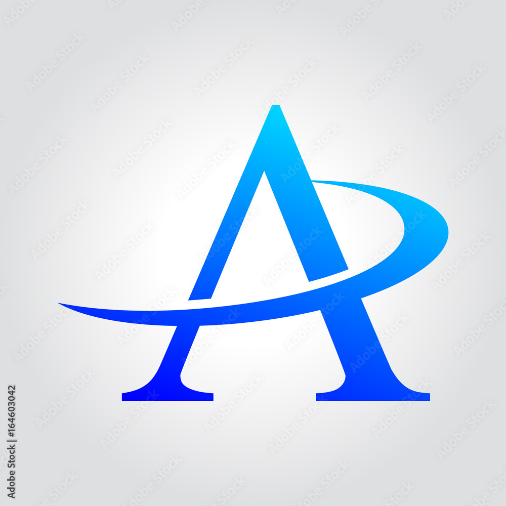 Letter A style typography design template Stock Vector | Adobe Stock