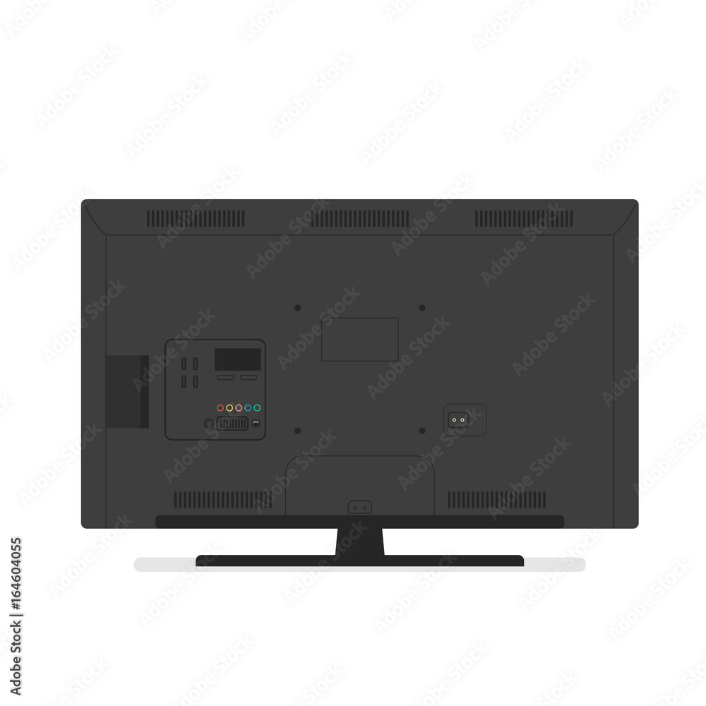 tv back side Stock Vector | Adobe Stock