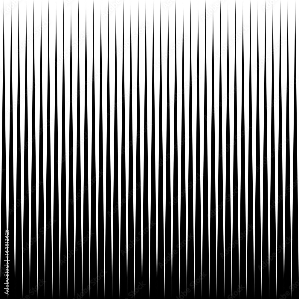 Vector lines seamless horizontal repeat pattern. Black and white ...