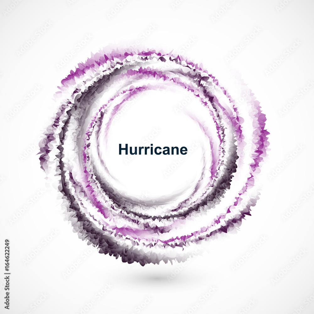 Isolated realistic hurricane, tornado, storm. Vector illustration ...