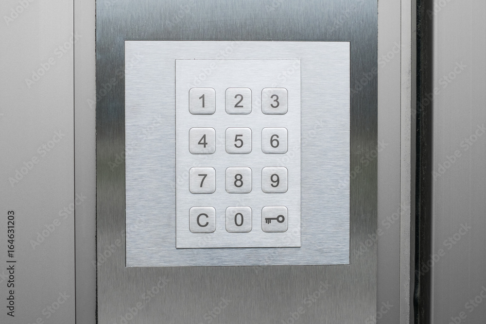 number pad on door - number keypad closeup Stock Photo | Adobe Stock