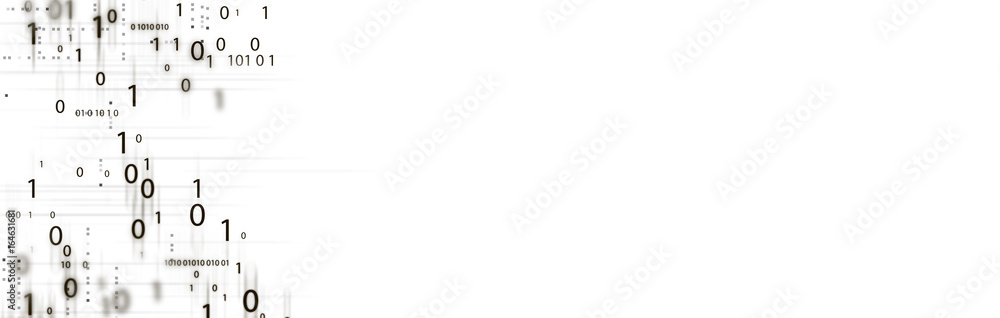 Binary numbers on digital screen Stock Photo | Adobe Stock