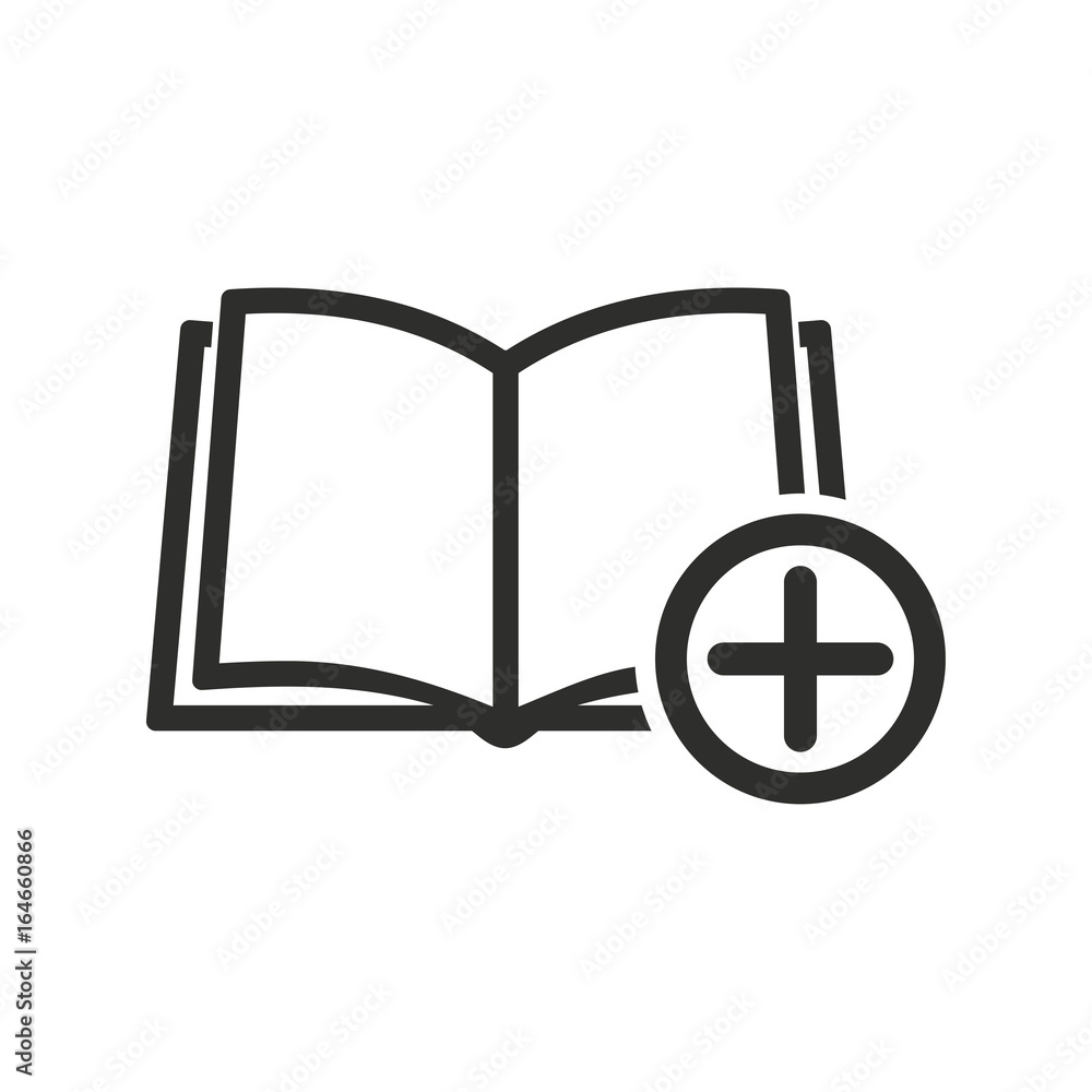 Add book vector icon. Stock Vector | Adobe Stock