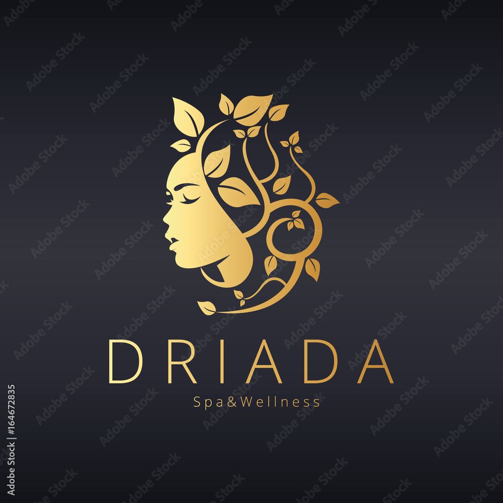 Driada logo. Beauty logotype Stock Vector | Adobe Stock