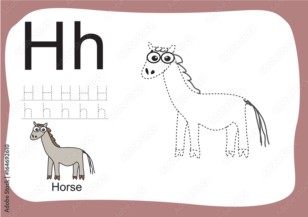 A to z, alphabet tracing worksheets,cartoon coloring book for kids ...