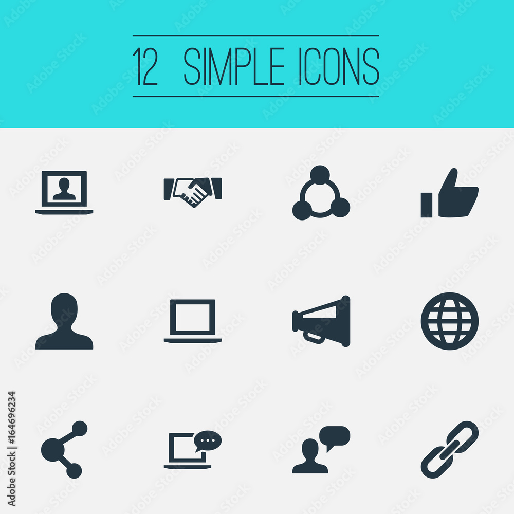 Vector Simple Social Media Icons