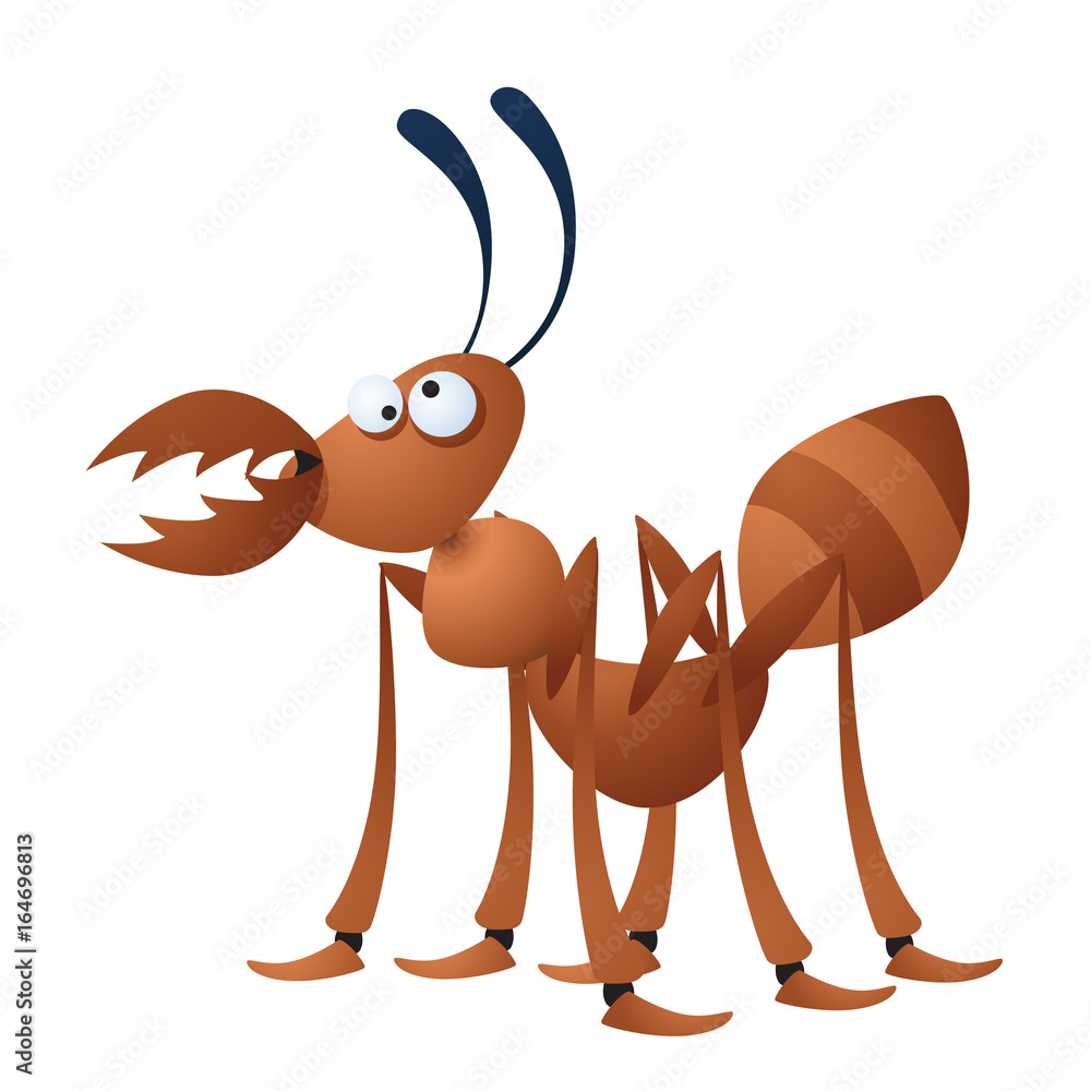 Crazy Ant Cartoon Stock Illustration | Adobe Stock