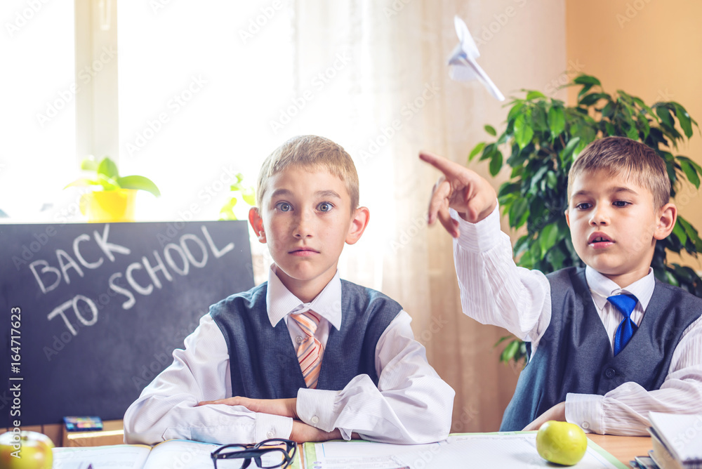 Student Throwing Desk