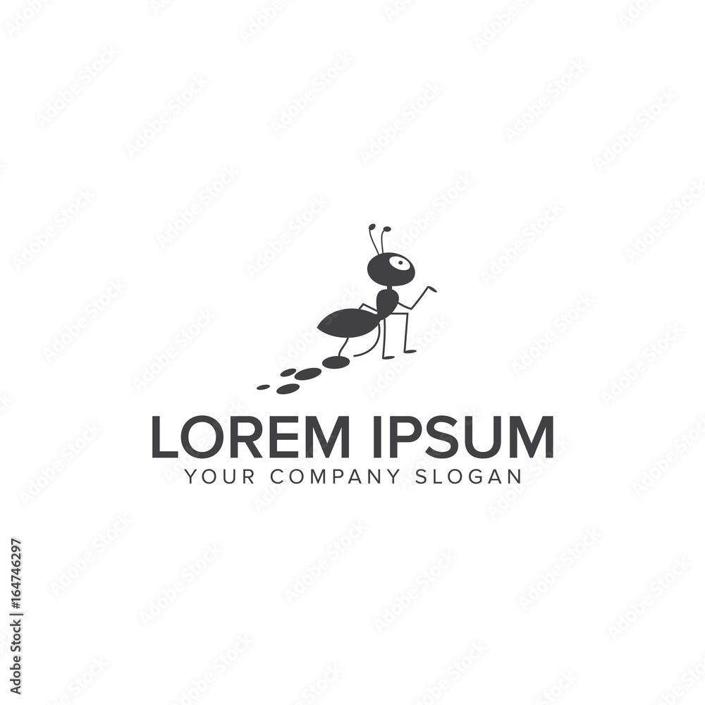 ant logo design concept template Stock Vector | Adobe Stock