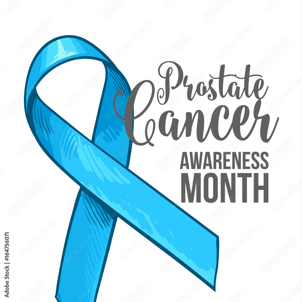 Prostate cancer awareness month banner, poster, template with hand ...