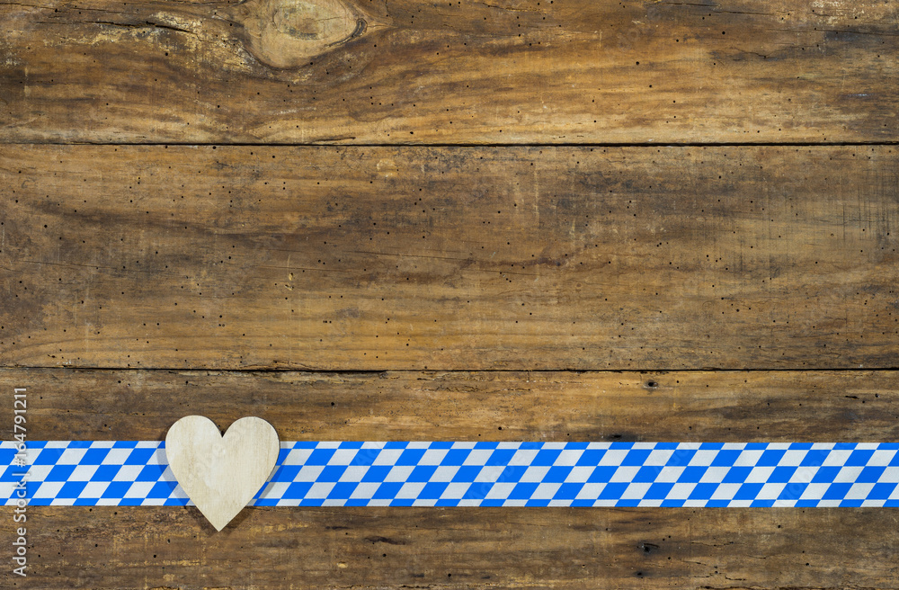 Bayern Hintergrund Bayerisch Holz Herz Raute Blau-Weiß Traditionell ...