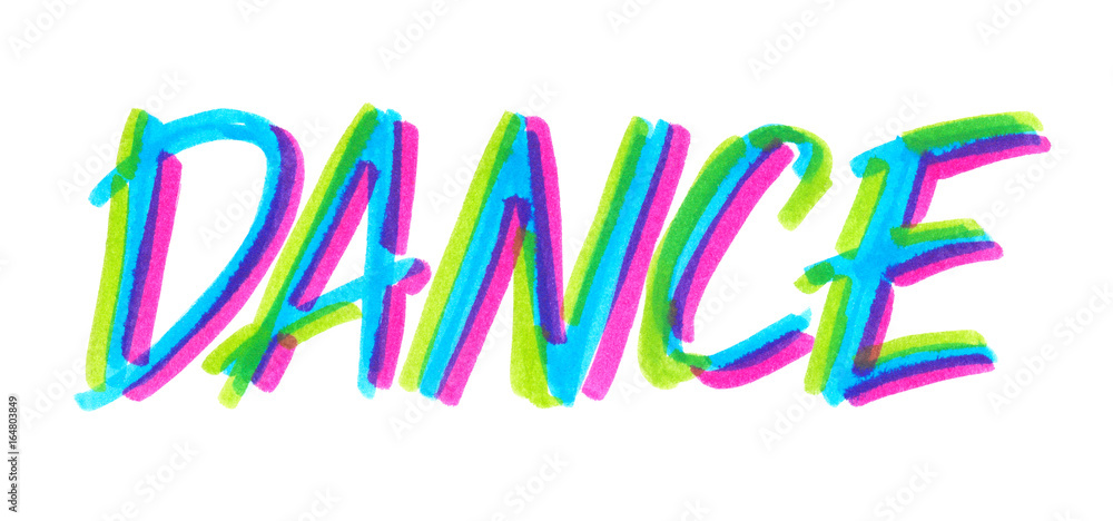 The Word Dance In Different Fonts