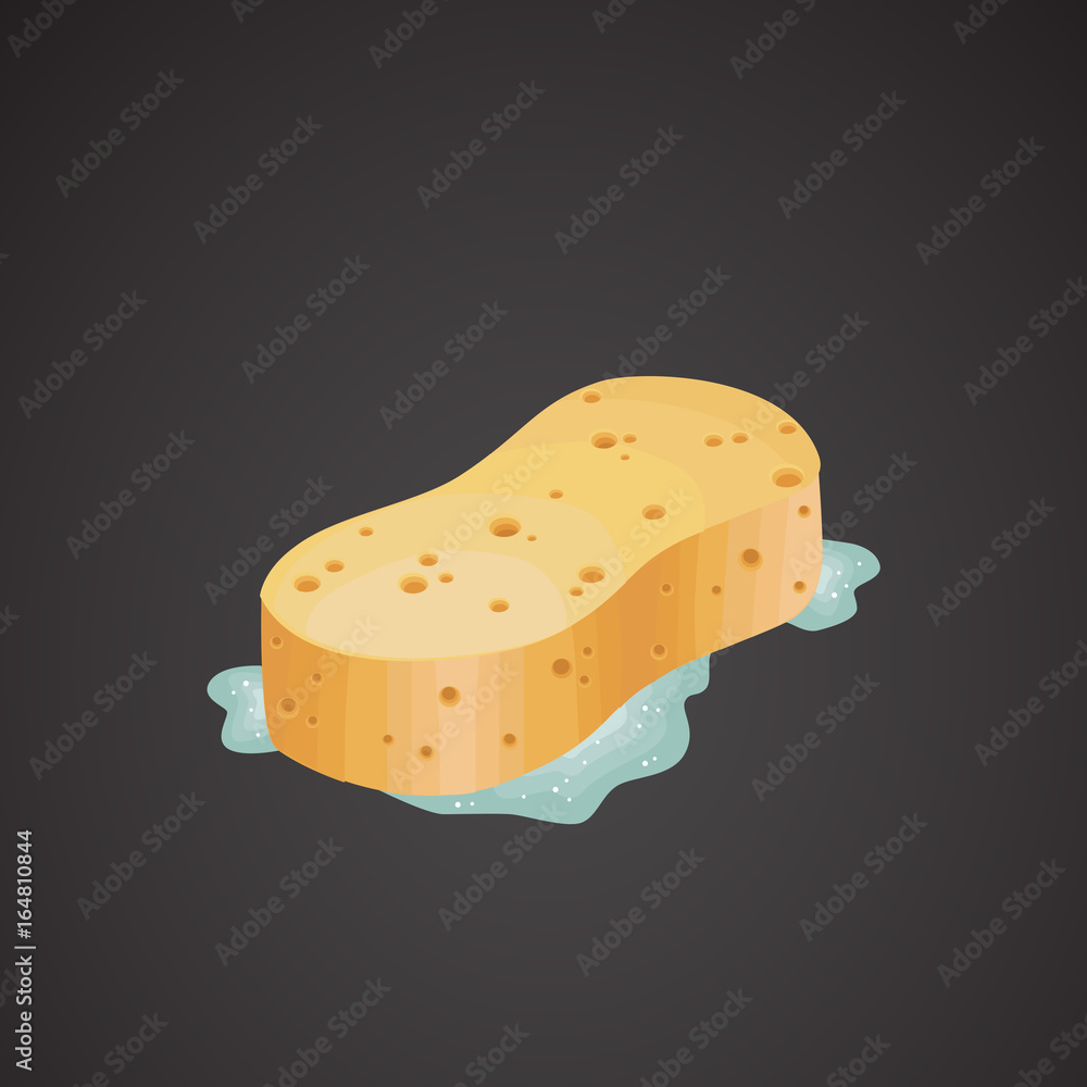 Sponge vector icon. Realistic illustration. Stock 벡터 | Adobe Stock