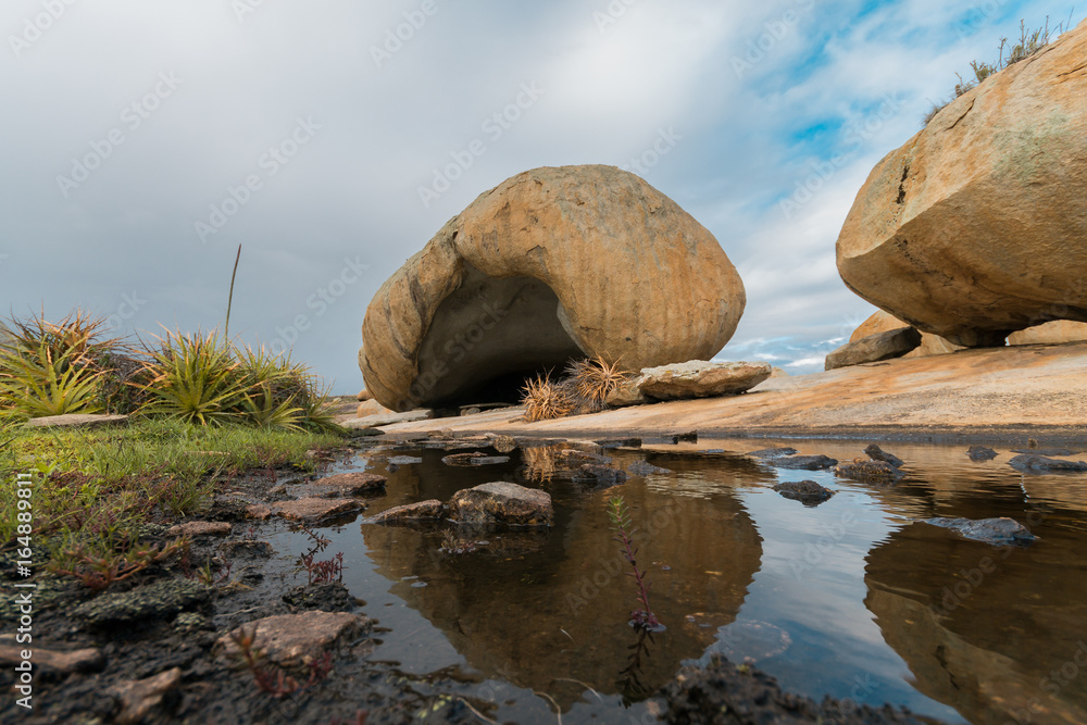 The Lajedo de Pai Mateus is a famous rock formation in the caatinga ...