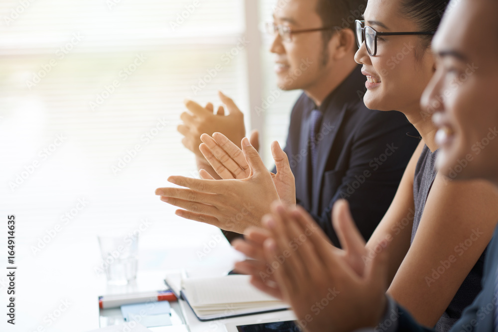Clapping audience Stock Photo | Adobe Stock