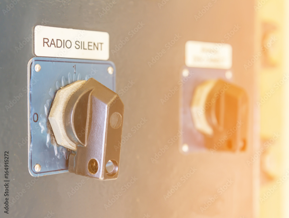 Switch for on/off control process production of technician checking ...