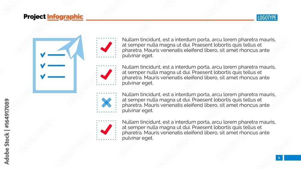 Check List Slide Stock Vector | Adobe Stock