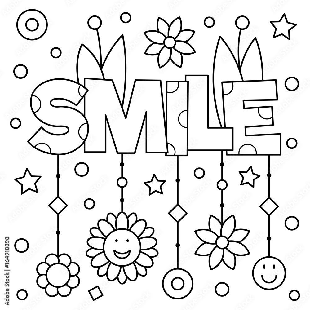 Coloring page. Vector illustration. Stock Vector | Adobe Stock