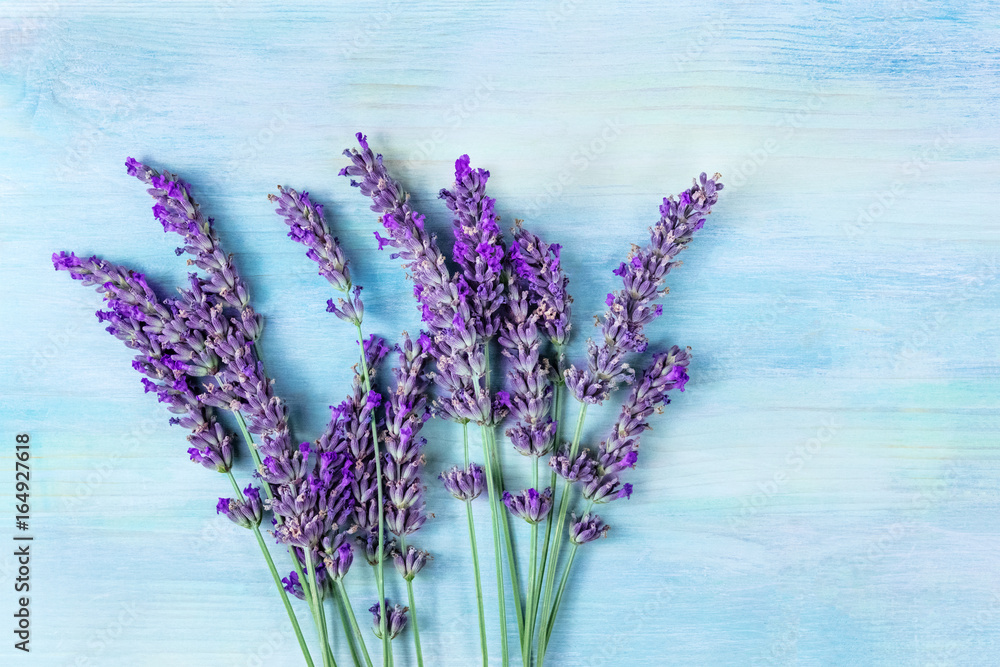 Overhead photo of lavender branches with copy space Stock Photo | Adobe ...