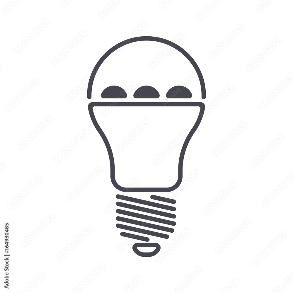 Led Light Bulb Vector