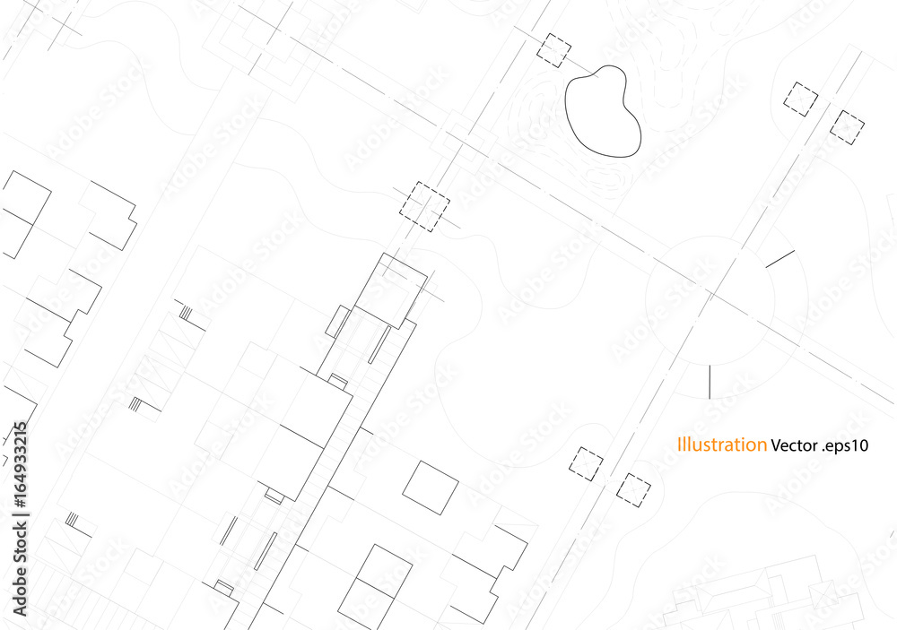 Architectural background, architectural plan, construction drawing ...