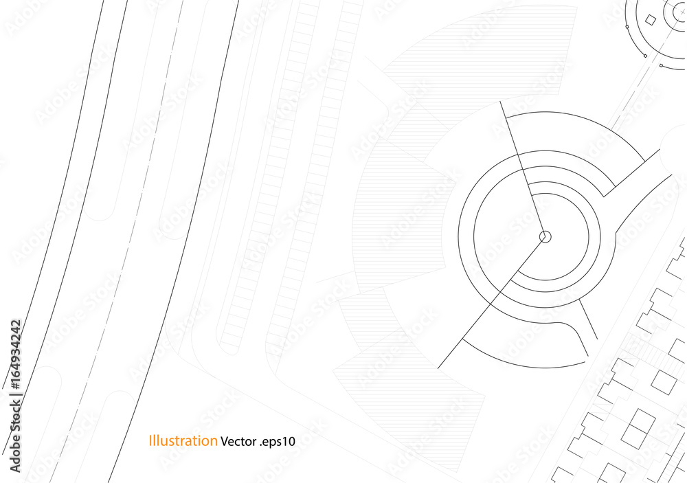 Architectural background, architectural plan, construction drawing ...