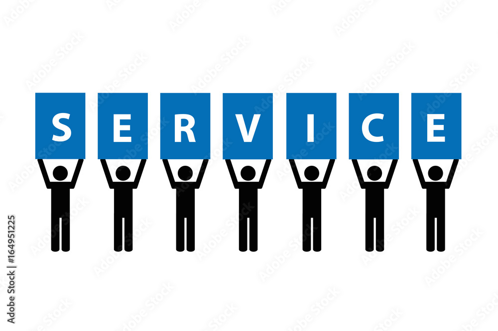 service piktogramm Stock-Vektorgrafik | Adobe Stock