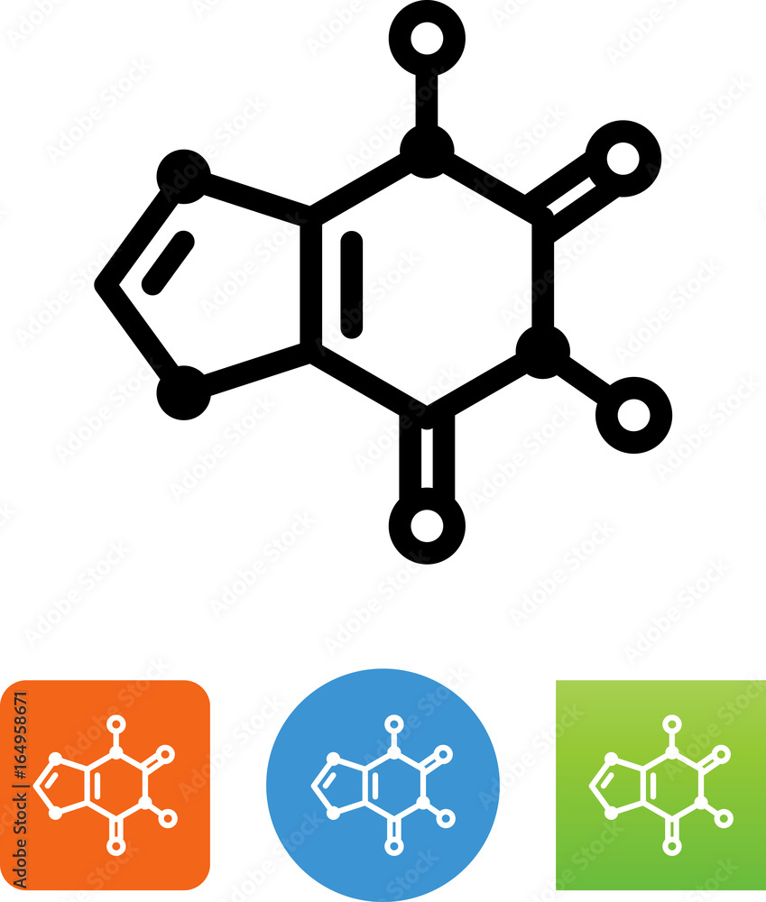 Chemical Compound Icon Stock Vector | Adobe Stock