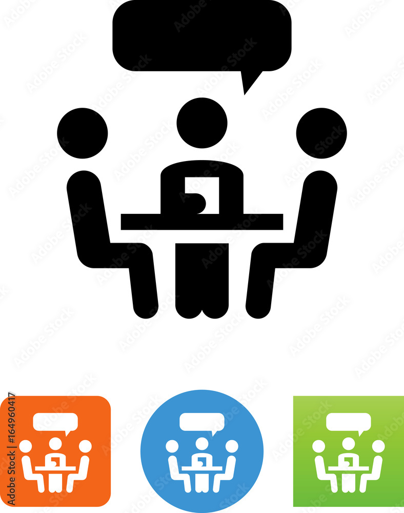 Conference Icon - Illustration Stock Vector | Adobe Stock