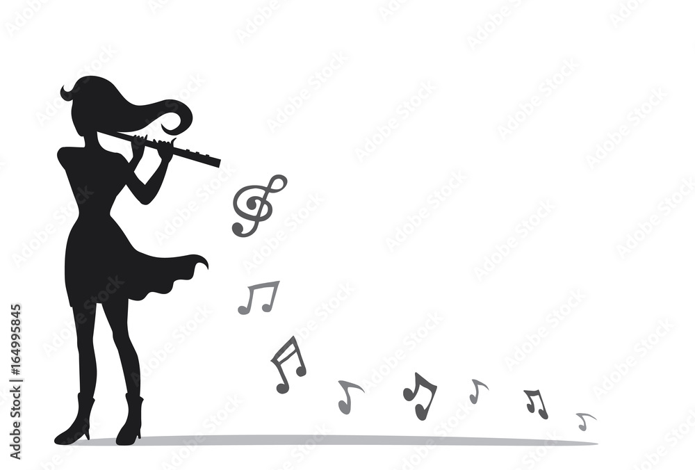 Flute Silhouette