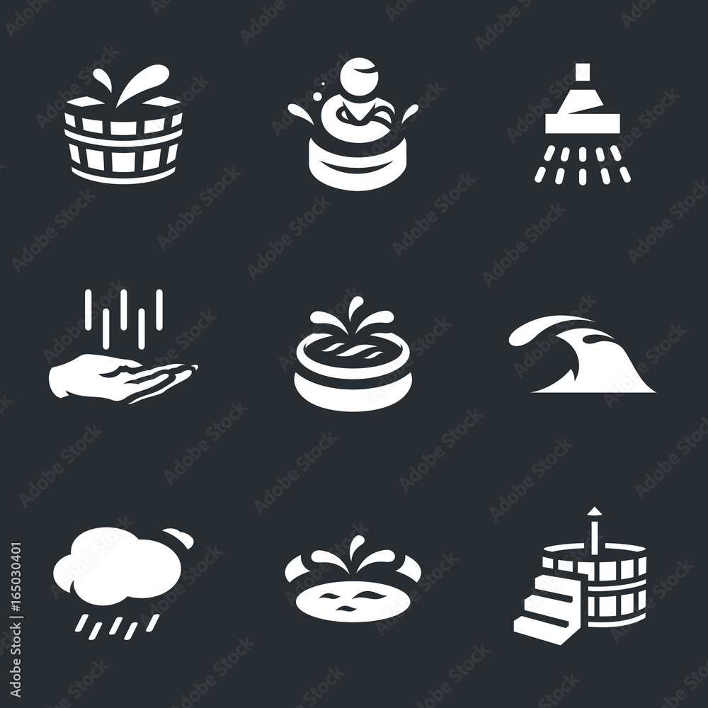 Vector Set of Water treatment Icons. Stock Vector | Adobe Stock