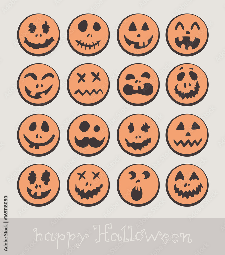 Set of Graphic Emoticons. Collection of Emoji. Smile icons. Isolated ...