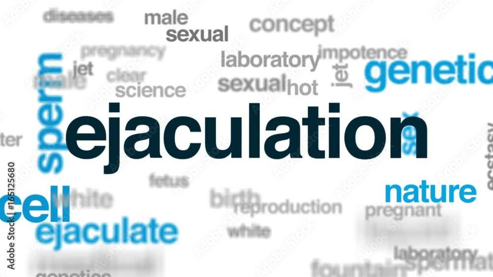 Ejaculation animated word cloud, text design animation. Stock Video ...