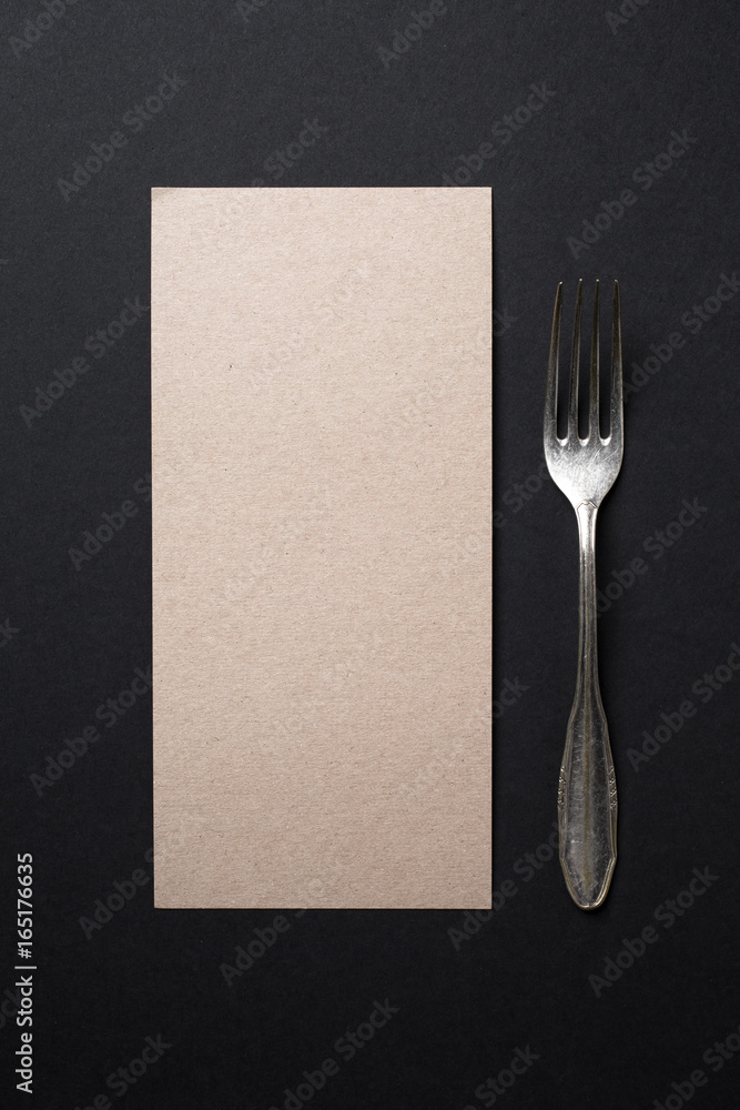 recycled paper restaurant menu mockup Stock Photo | Adobe Stock