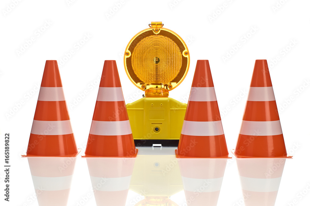 Verkehrs Pylone Stock-Foto | Adobe Stock