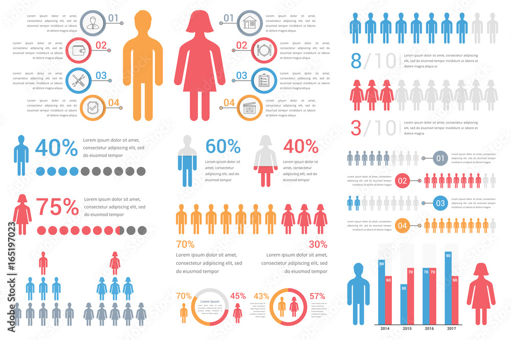 Human Infographics Stock Vector | Adobe Stock