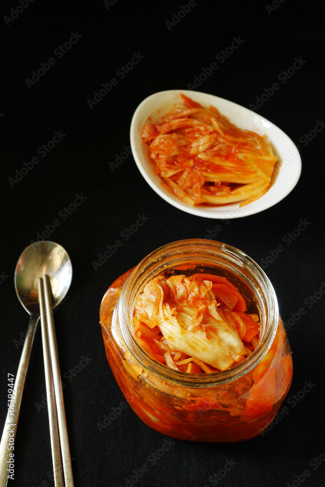 Kimchi, one of the most famous side dish in Korea, Traditional korean ...