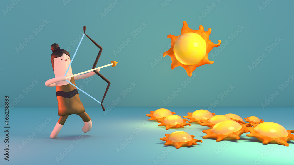 3d rendering picture of Chinese Mid Autumn Full Moon Festival greeting ...