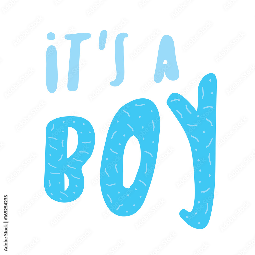 It's a boy! banner Stock Vector | Adobe Stock