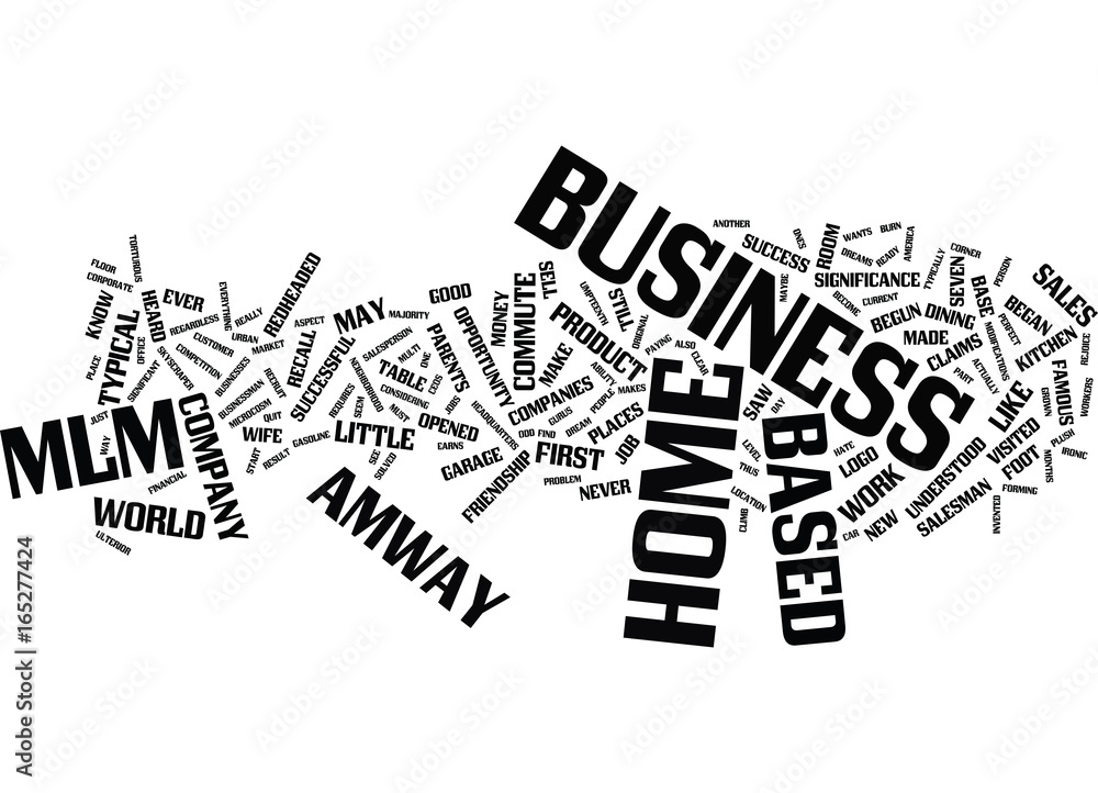 THE AMWAY WAY Text Background Word Cloud Concept Stock Vector | Adobe Stock